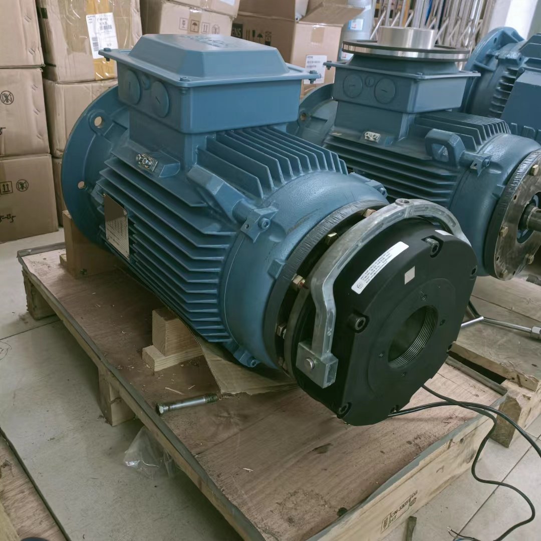 [USD 1653.93] ABB brake motor MQAEJ132S4A 55KW 4 polar lying B5 flange ...