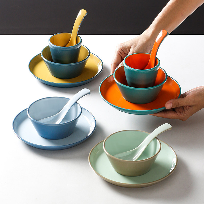 Melamine Tableware Four-Piece Set for Commercial Use in Restaurants ...