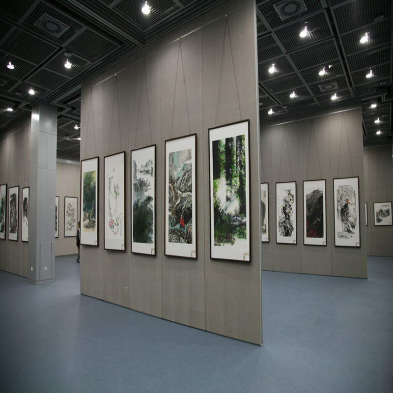Movable partition wall Museum exhibition board Wall Exhibition hall ...
