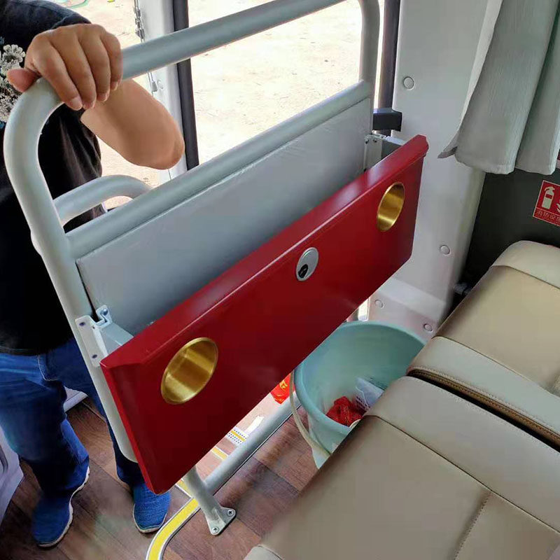 [USD 80.54] Passenger car folding table with big bus guardrail hanging ...
