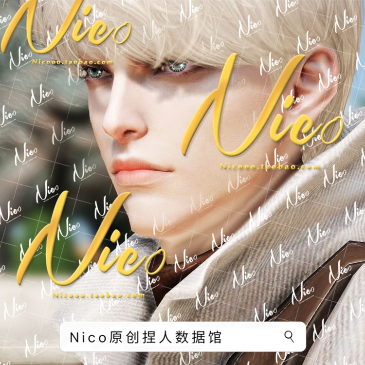 Nico原创 失落的方舟 男枪 猎人捏脸数据 射手鹰眼Steam 命运方舟-Taobao