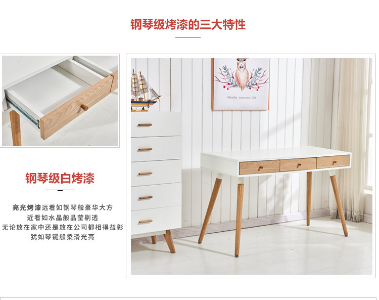 Купить Мебель для дома Нордик белый твердой древесины стол простой ...