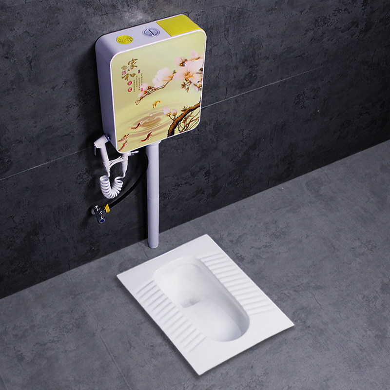 [USD 102.93] Home Ceramic Squash Bowl Flush Tank Complete Set Potty ...