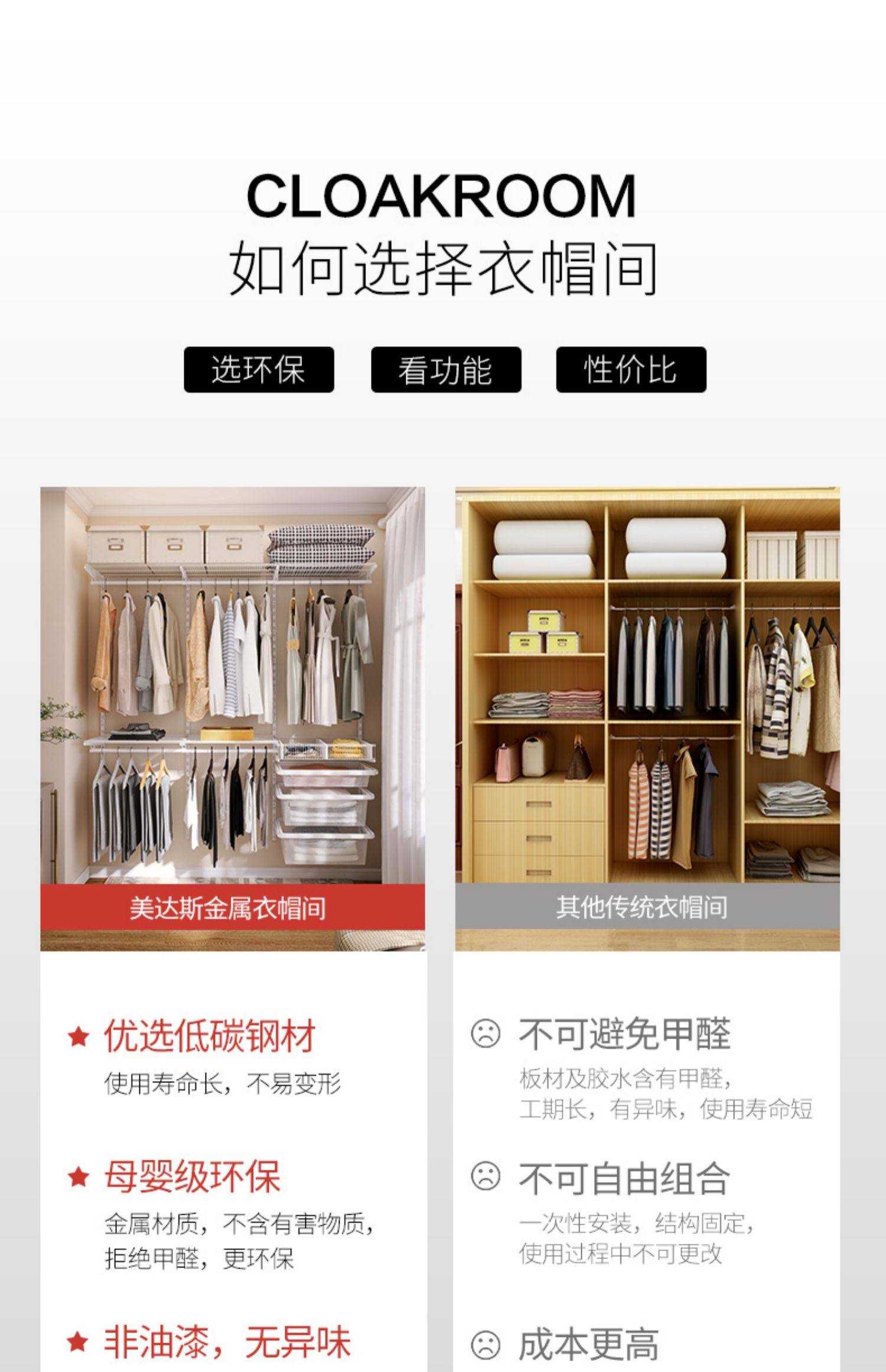 3T23批发1.8米金属衣柜钢架结构开放式砌墙衣帽间家用卧室简易衣-阿里巴巴