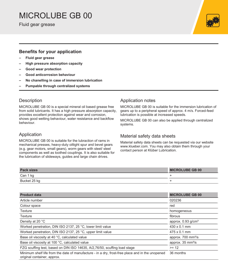 克鲁勃MICROLUBE GB 00润滑脂 Kluber MICROLUBE GB 00|特殊润滑脂|湖南维美汇能源科技有限公司 - 一家专门 ...