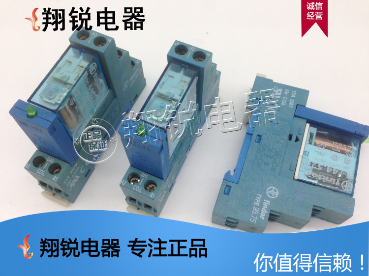 Original fitting finder Finder relay Type 44 52S 24VDC fit base 95 75 ...
