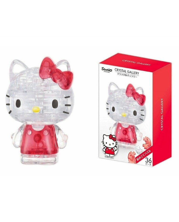 日版 Beverly Crystal Puzzle 3D 水晶立体拼图 凯蒂猫 36片-Taobao