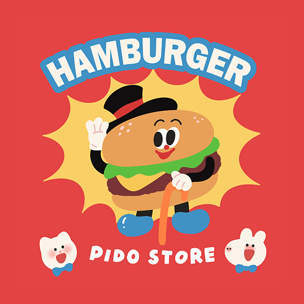 PIDO Fart Pocket Store Cartoon Illustration Rectangular Bread Cake ...