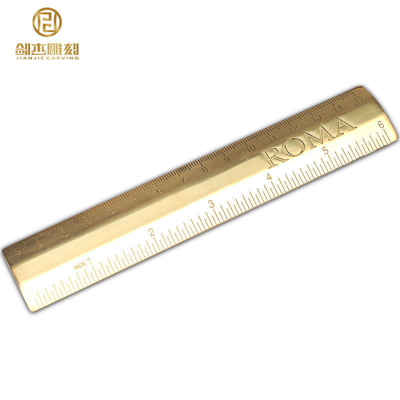 [USD 52.25] Hand Polished Japanese Straight Ruler Copper Ruler ...