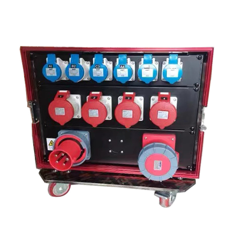 6-way power distribution box with reversed output for stage lighting ...