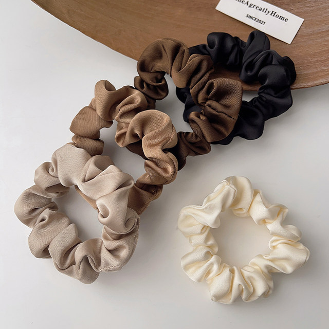 Korean high-end retro large intestine hair tie, feminine style, ball ...