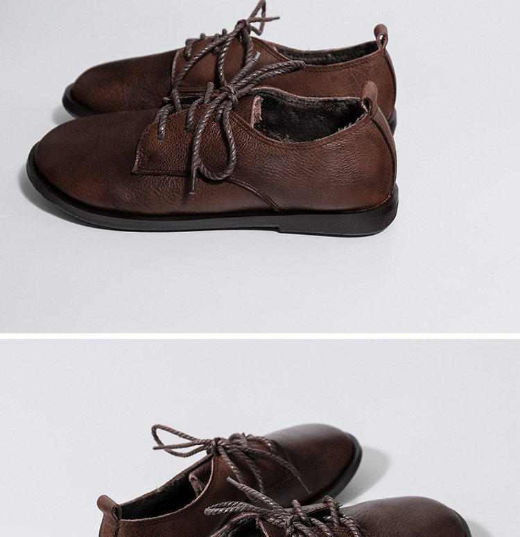 TOMBOR Original Vintage Simple Casual Soft-soled 2020 Winter Fleece ...