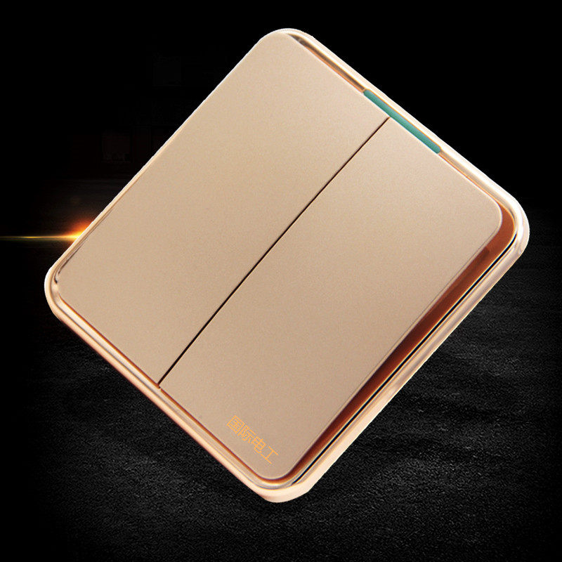 Type 86 international electrical switch socket panel two open double ...