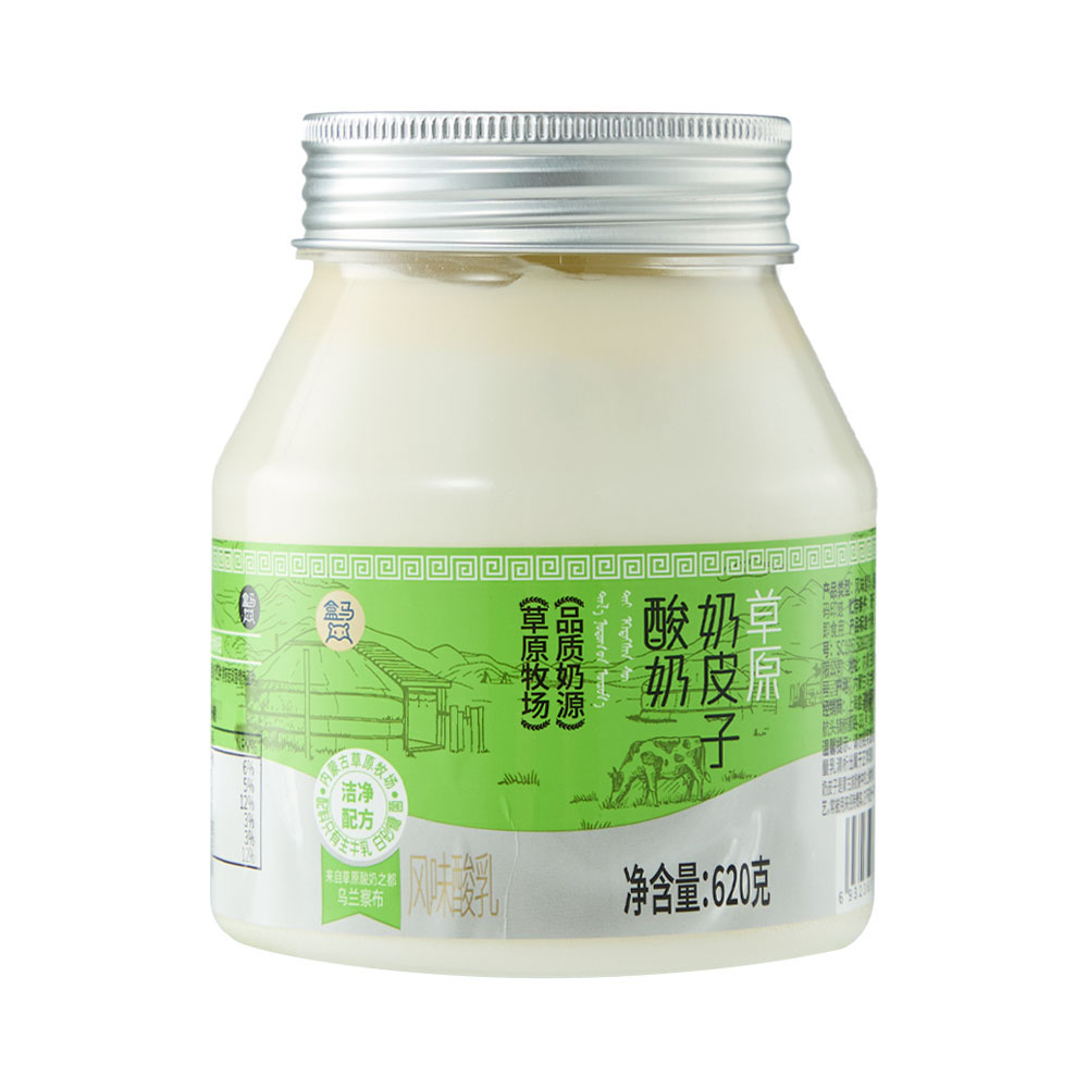 盒马 草原奶皮子酸奶 620g
