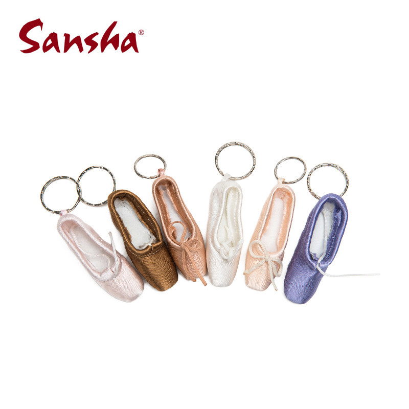 Sansha french handmade ballet pointe shoe keychain: an elegant and ...
