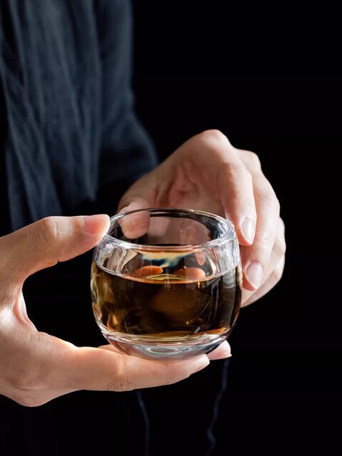 Callure Crystal Cup Fingers Cup Crystal Cup Glass Tea Cup Kung Fu Tea ...