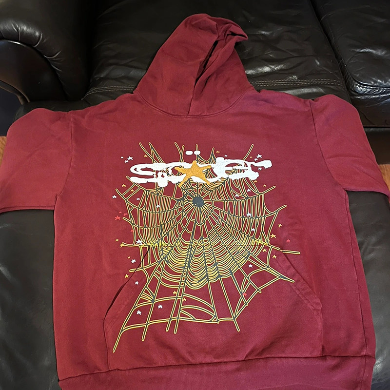 Sp5der Web Spider WorldWide Red hoodie