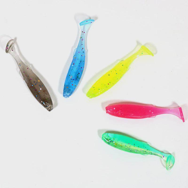 10pcs 45mm Colorful Shiner Rubber Fishing Lure Shad Swimbait-Taobao