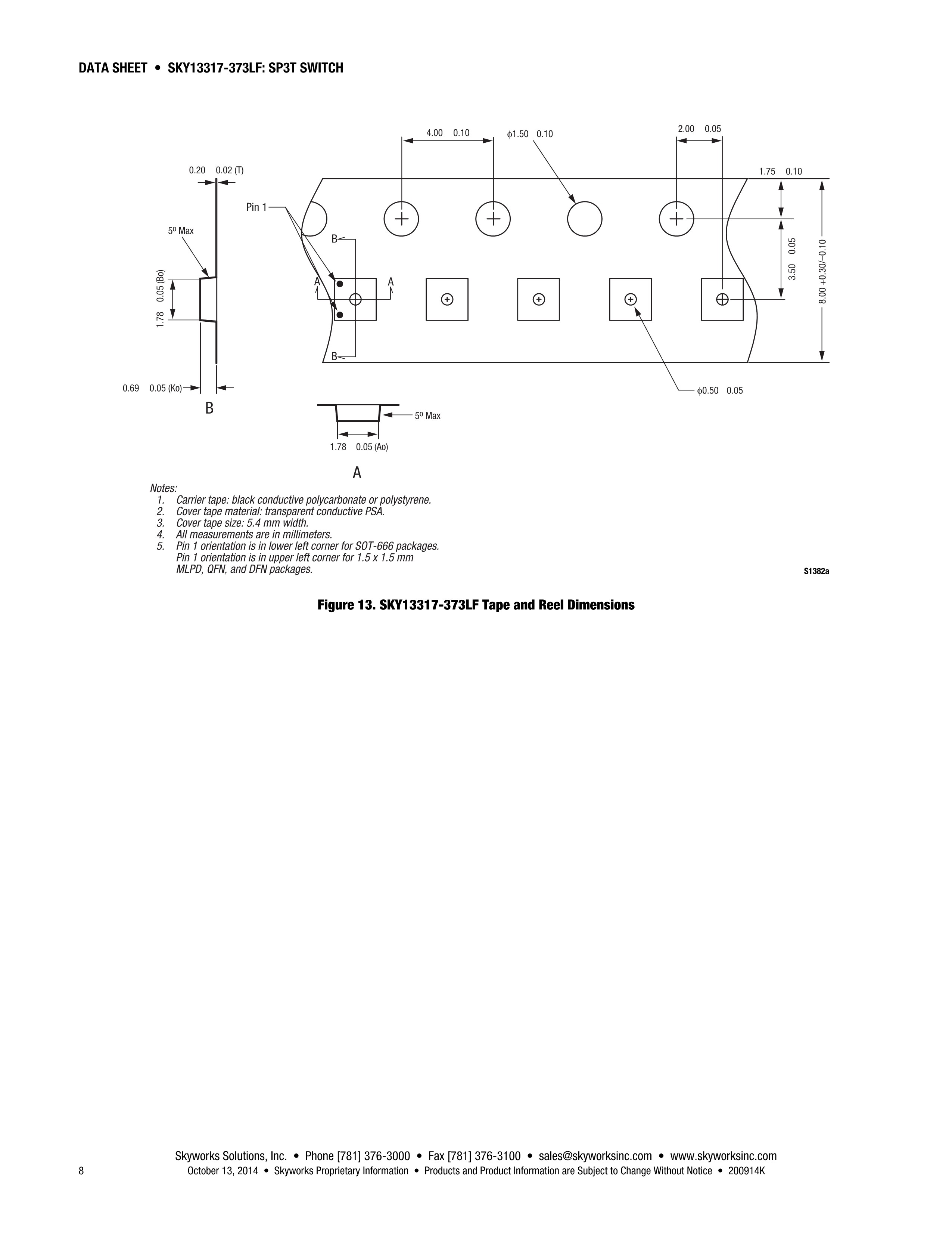原装 SKY13317-373LF DFN-8 单刀三掷（SP3T）RF开关芯片-阿里巴巴