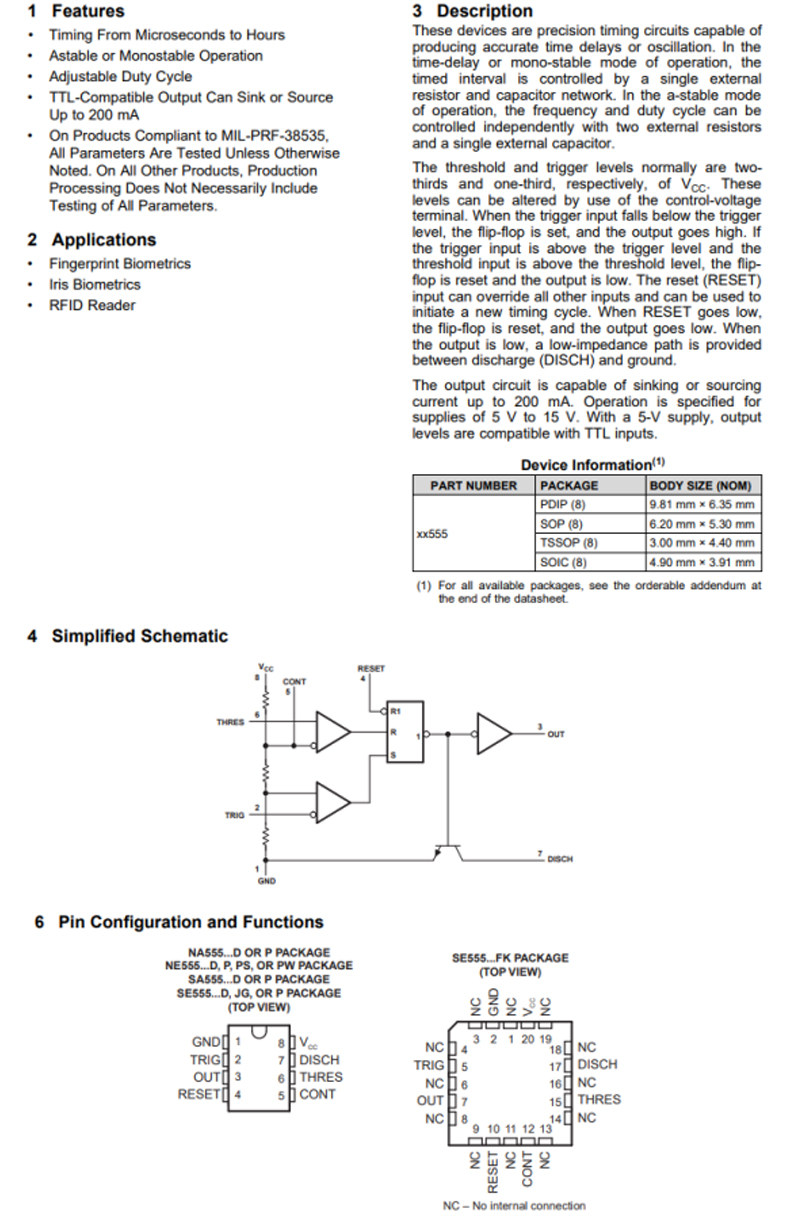 原装正品 贴片 NA555DR SOIC-8 精密计时器芯片-阿里巴巴