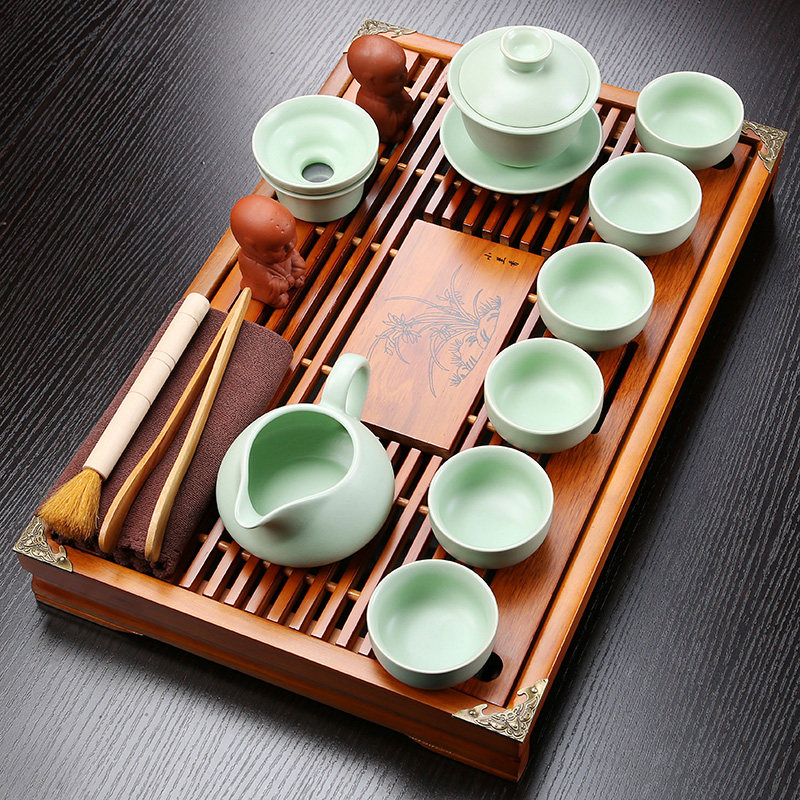 Tea tray water storage and drainage Chinese style living room creative ...