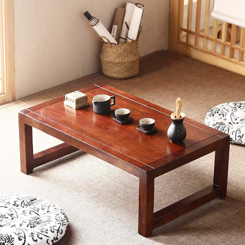 [USD 50.60] Old Elm Tatami Tea Table Balcony Small Table Chinese Bay ...