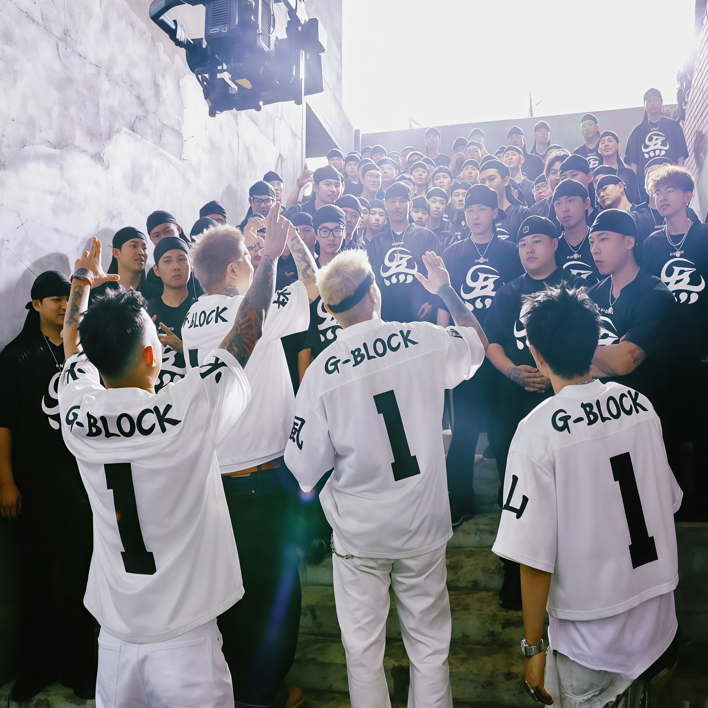 GBLOCK联名CYPHER专辑盛宇功夫胖刘聪gai演唱会团服印花短袖T恤