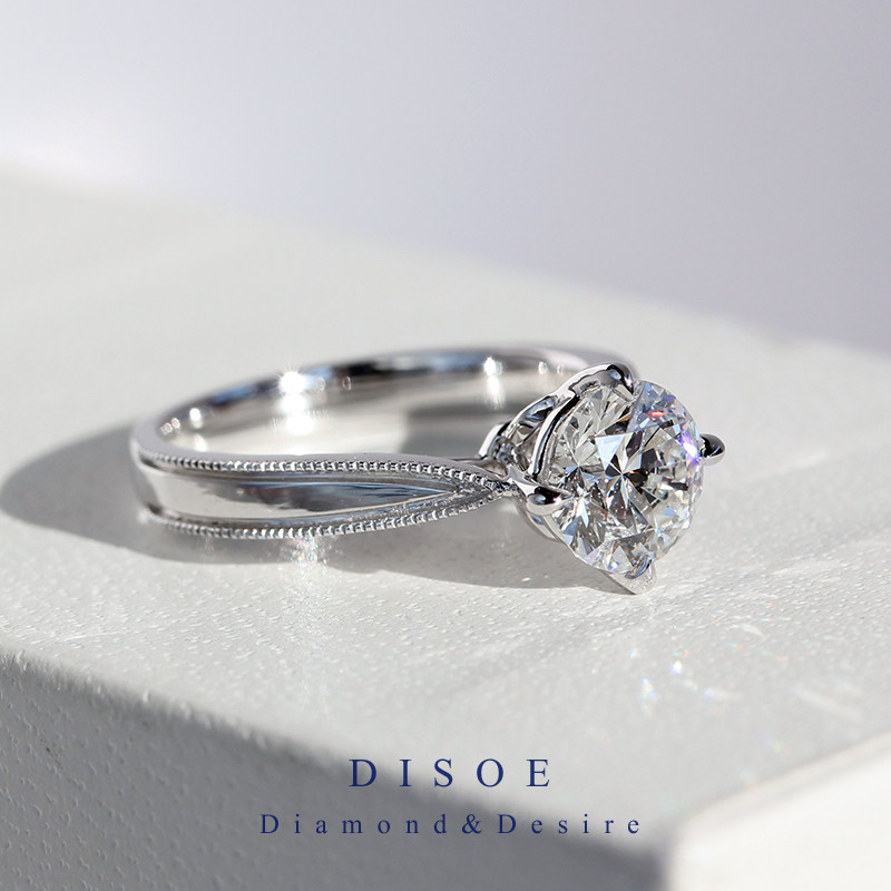 DISOE珠宝18k白金四爪钻石戒指GIA钻戒为何成为求婚首选？-手饰-淘宝好物网