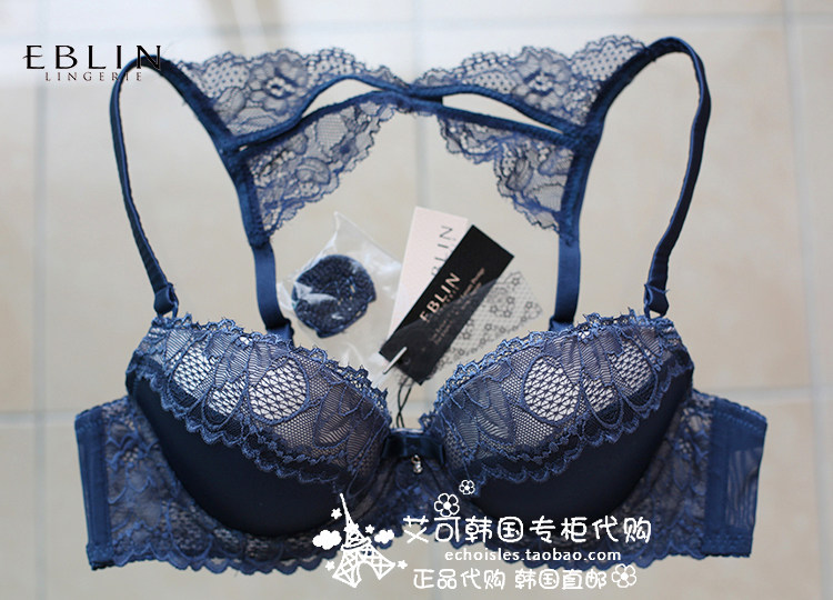 Купить Бюстгальтер eblin корейский счетчик подлинной покупательной глубокое море синий 16 осень ...