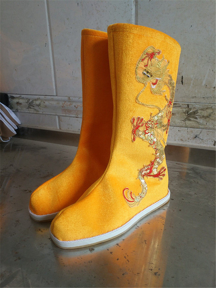 Ancient Chinese Emperor Shoes Emperor Boots Emperor Cosplay Qing ...