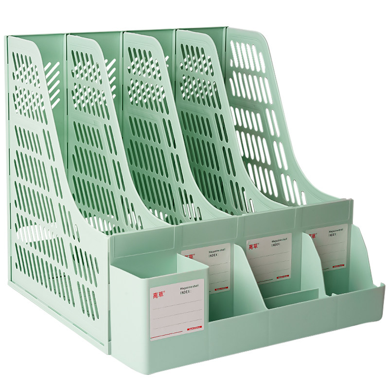 [USD 10.41] file frame desktop file rack a4 shelf file column four ...