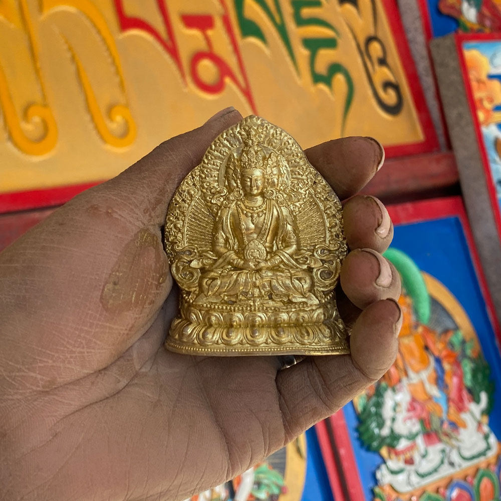 Medium-sized great sun tathagata vajra buddha, tibetan traditional caca ...