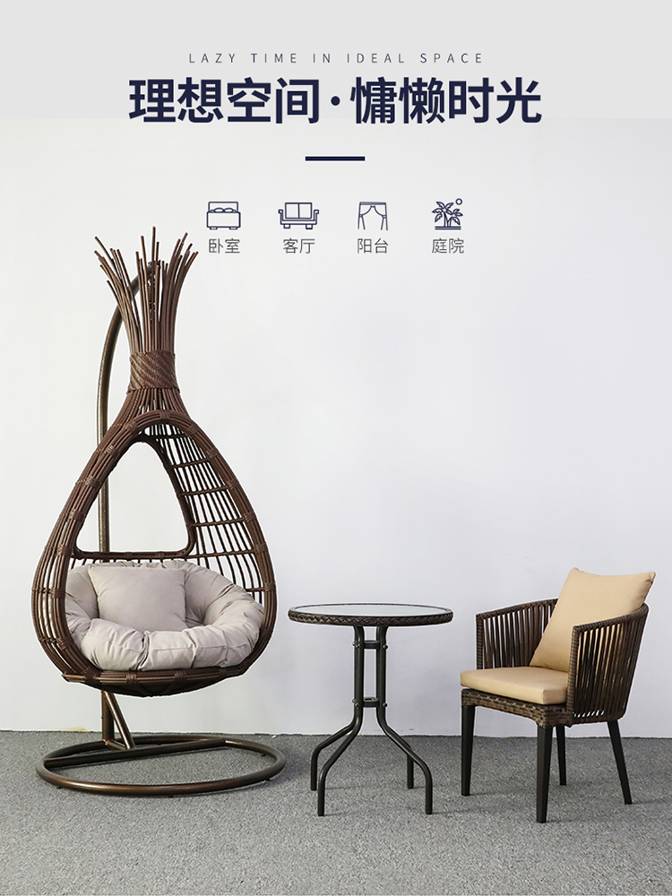 Xích đu mây hình dáng đặc biệt nhập khẩu - Nội Thất Xuất Nhập Khẩu