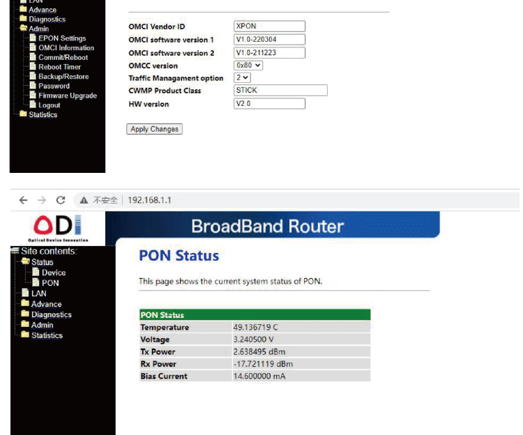 2.5G PON-Stick光猫模组 GPON EPON双模 ONU光网路升级配件