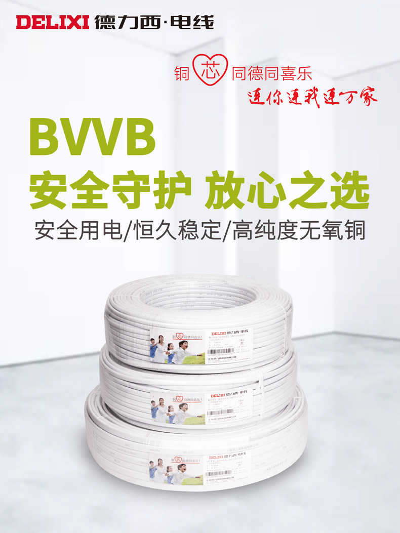[USD 8.78] Delixi Electric Wire Cable BVVB3 * 4 Hard Sheath Wire ...