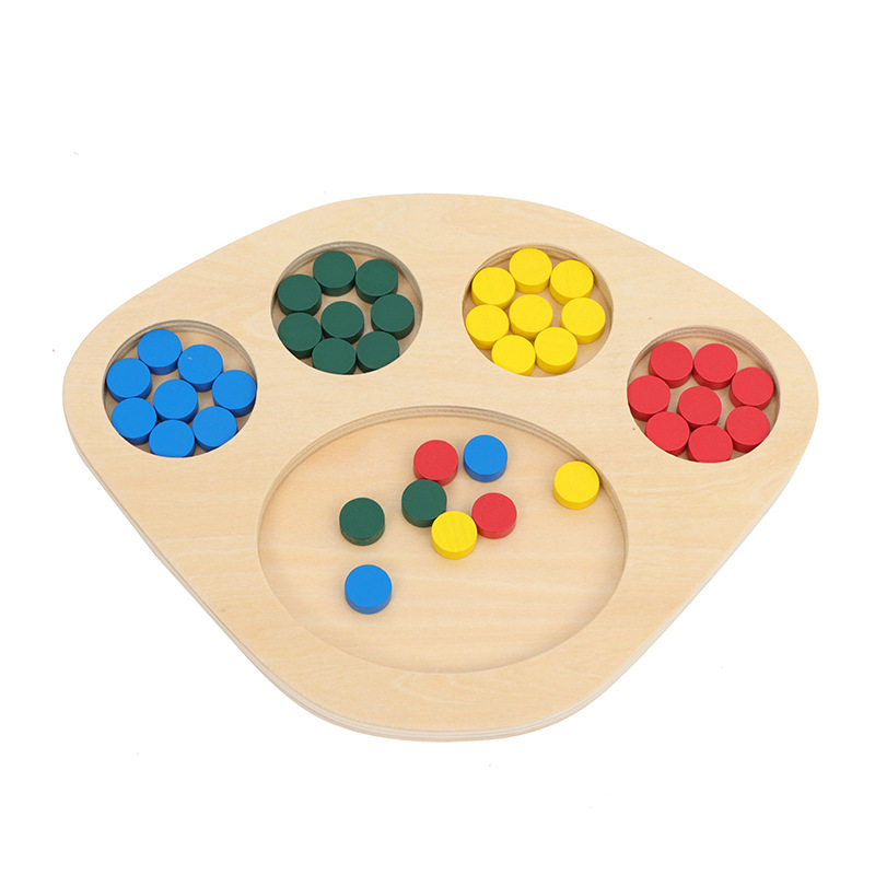Montessori teaching aids exploration: how the color sorting tray ...