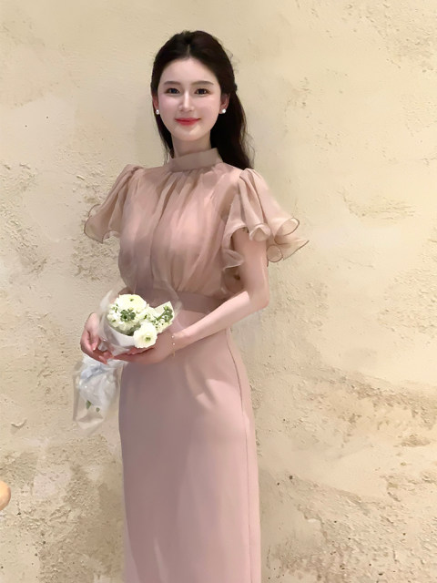 LILI Li Lijia Korean gentle style suit 2025 summer new product fungus sleeve two-piece set