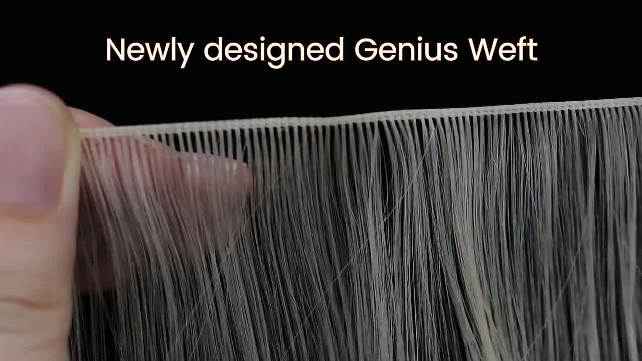 New Genius Human Hair Weft Extensions Russian Remy Invisible Wefts ...