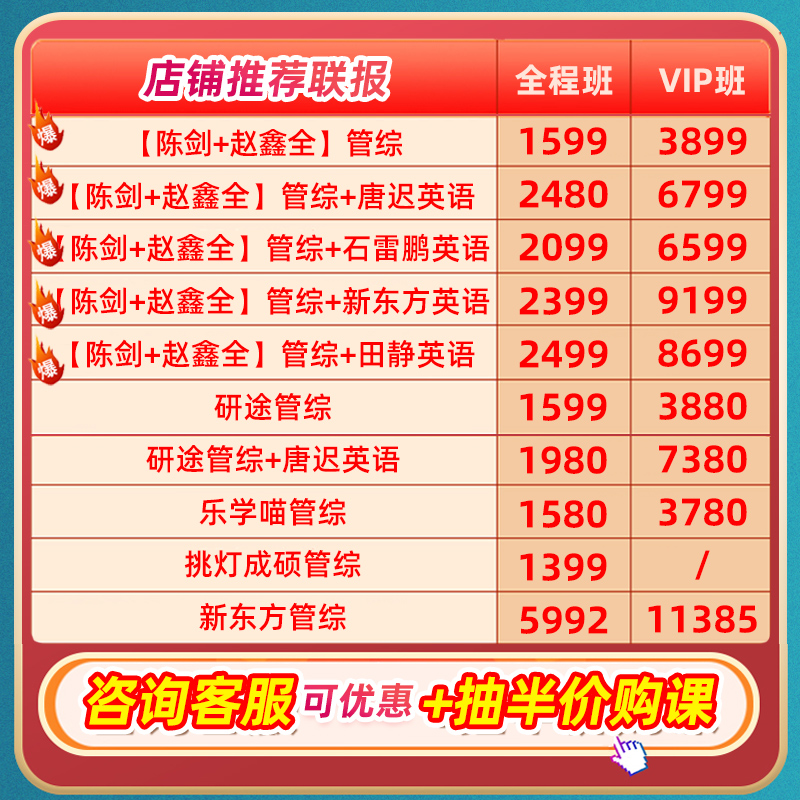 26考研199管综全程班重磅来袭！MPAcc/会计专硕必入？真实体验曝光！-研究生辅导-淘宝好物网