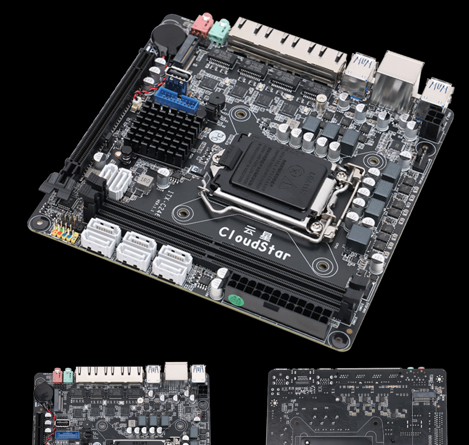 NAS主机板C246支援双网卡适用于群晖ITX主板高稳定性选择