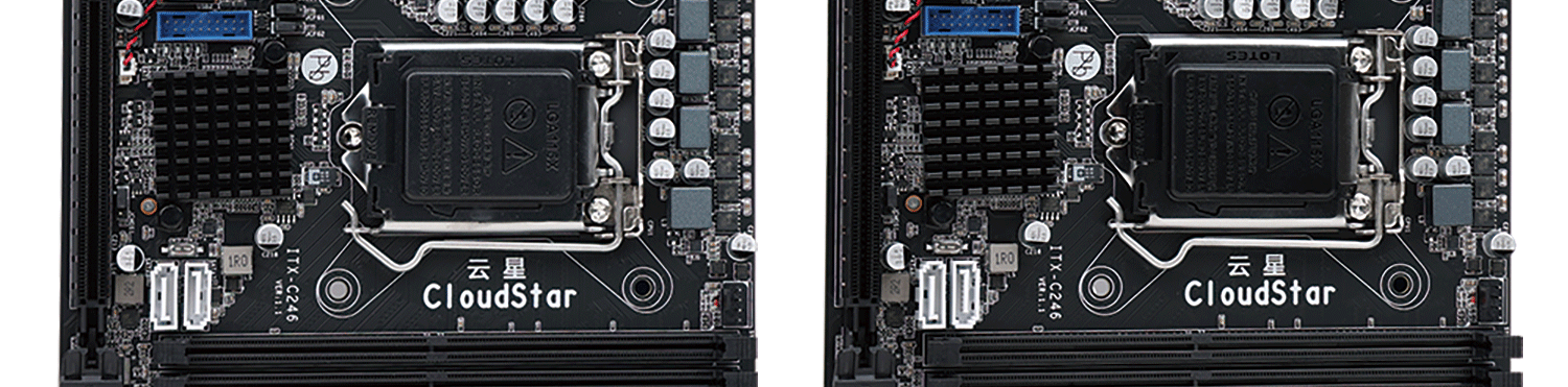 NAS主机板C246支援双网卡适用于群晖ITX主板高稳定性选择