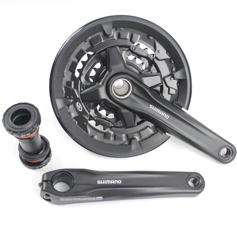 Shimano FC-MT210 Crankset 3×9 Speed 40-30-22T MTB Bike Chainset with BB-MT500 | eBay