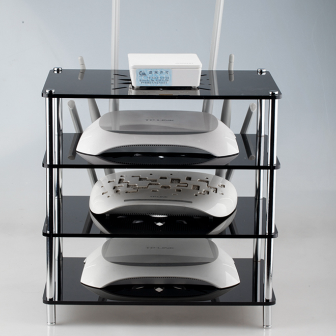 [USD 10.41] acrylic set-top box router rack multilayer router rack ...