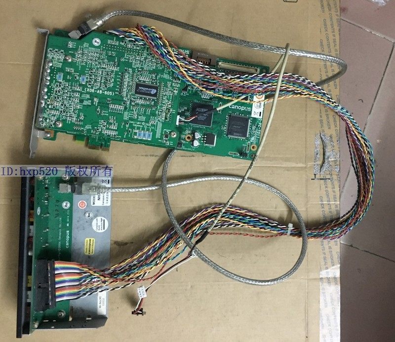 康能普視 canopus NHX-E2 PCI-E 影片採集卡NHX-E1 配盒子 現貨