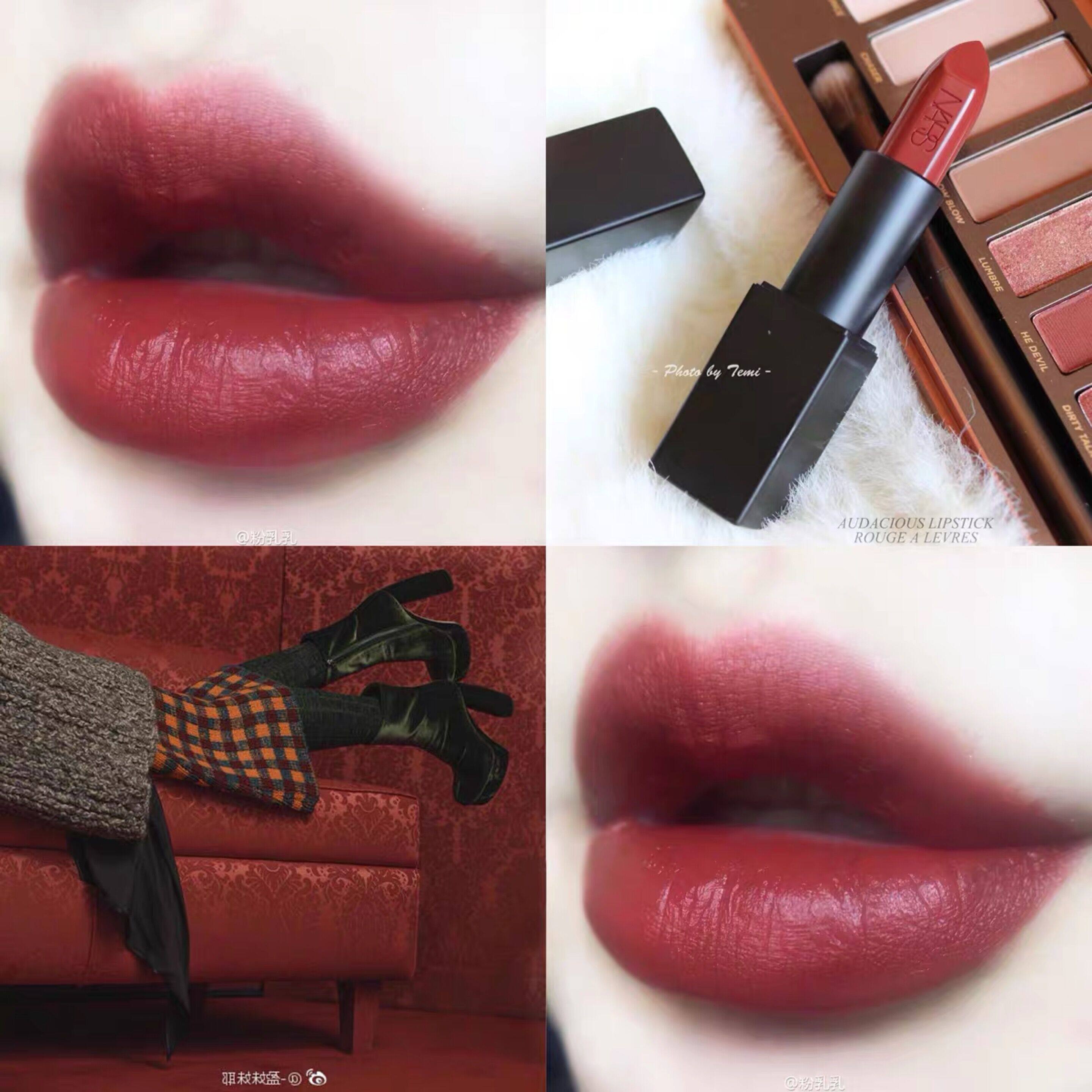 [USD 15.13] nars mona lipstick brick red brown red leslie Zhang Guoran ...