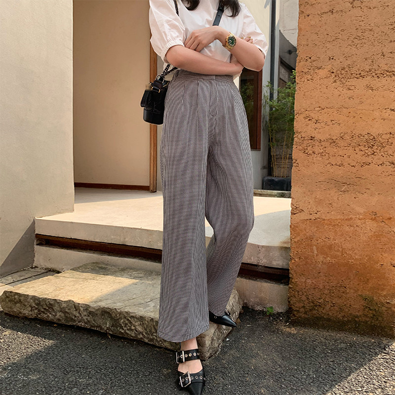 xxoossoo French retro style pants 20 early spring new high waist was ...