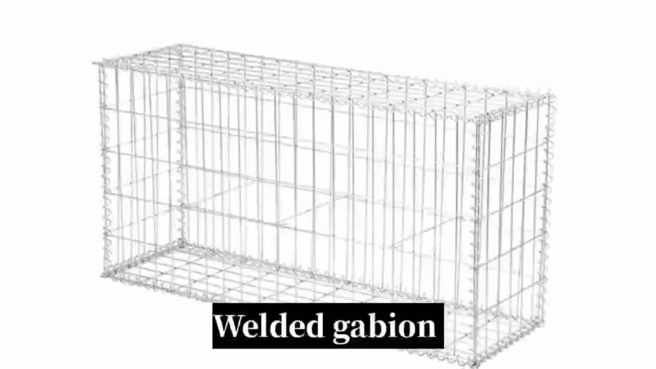Iso Quality Pvc Coated Gabion Wire Mesh Easy Installation Welded Gabion ...