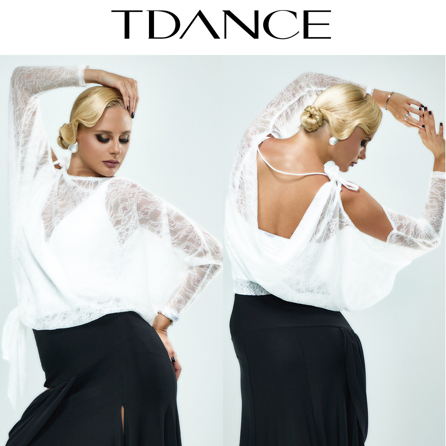 TDANCE女摩登拉丁练习服【蕾丝外搭】成人穿搭上衣表演飘逸JM-156 穿上就变身舞池女神！💃-摩登舞上装-淘宝好物网