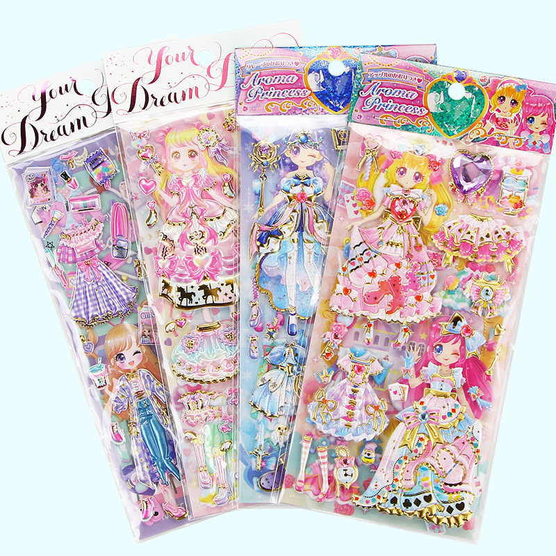 [USD 11.83] Kids Stickers Princess Dress Up Stickers Girls Baby Girls ...
