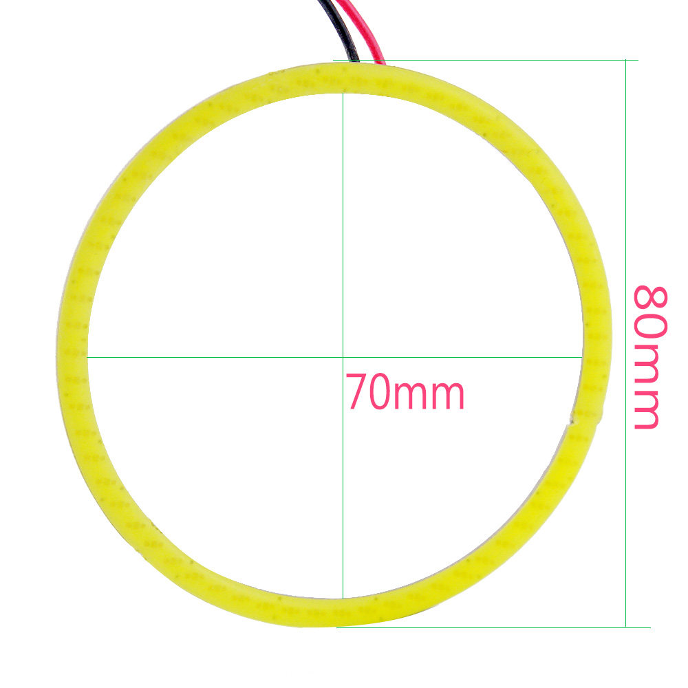 [USD 8.64] LED Round Eagle Eye Lamp Circle 12-24V Voltage Lace LEDcob ...